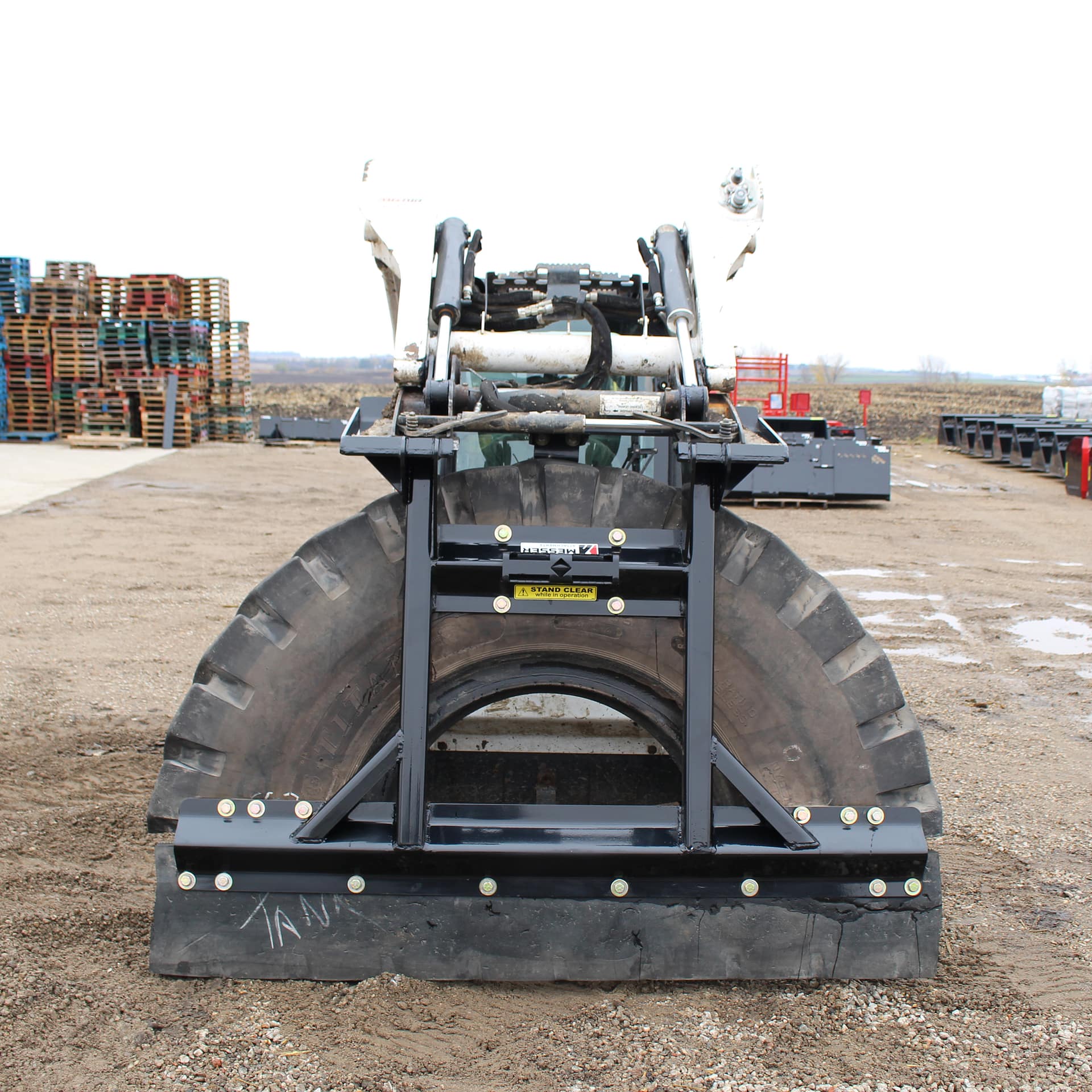 84" Manure Scraper with Back Scraper - Messer Attachments