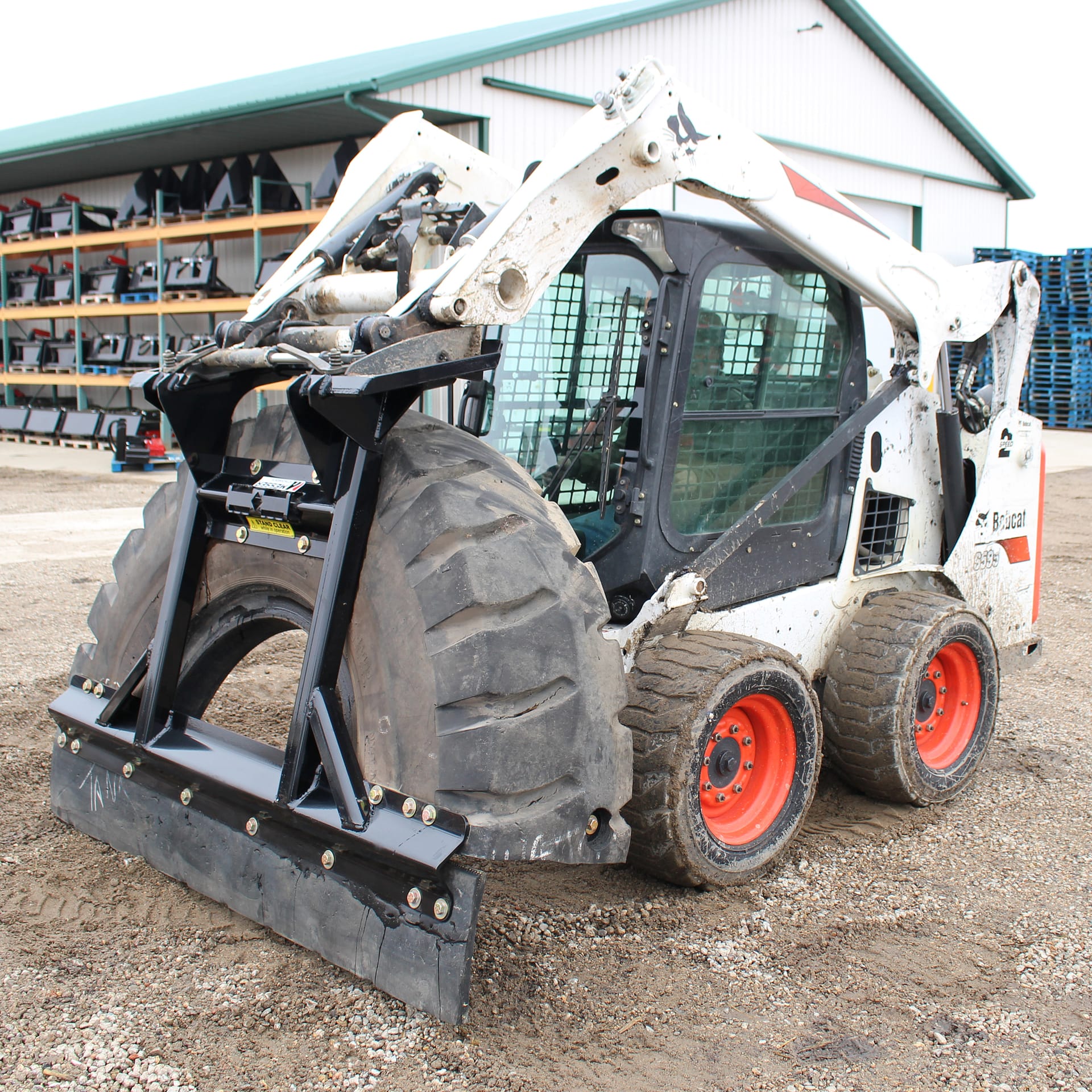 84" Manure Scraper with Back Scraper - Messer Attachments